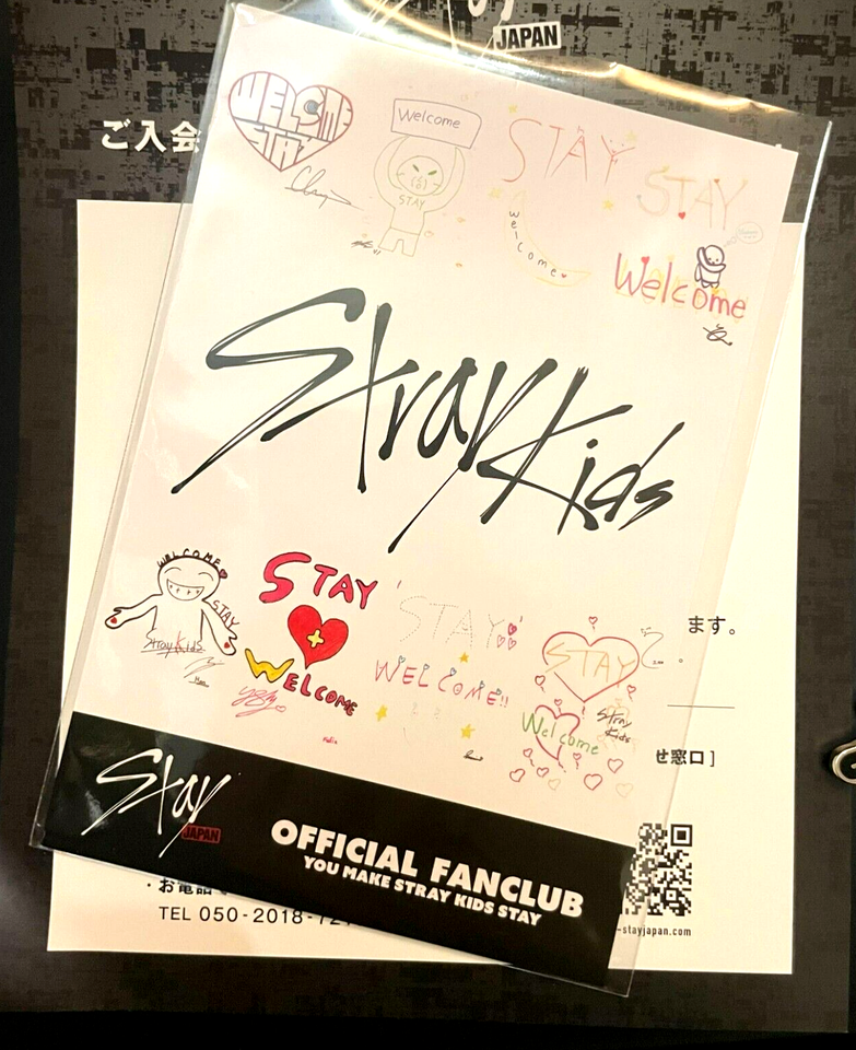 Stray Kids SKZ STAY JAPAN FC Membership Welcome Kit Box Set Admission ...
