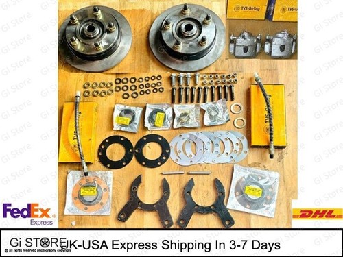 For Jeep & Wllys Rear Disc Brake Conversion Kit fits CJ2A,CJ3A,CJ3B,M38 ...