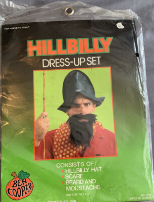 Vintage New Old Stock Ben Cooper Hillbilly Dress-Up Set Costume One ...