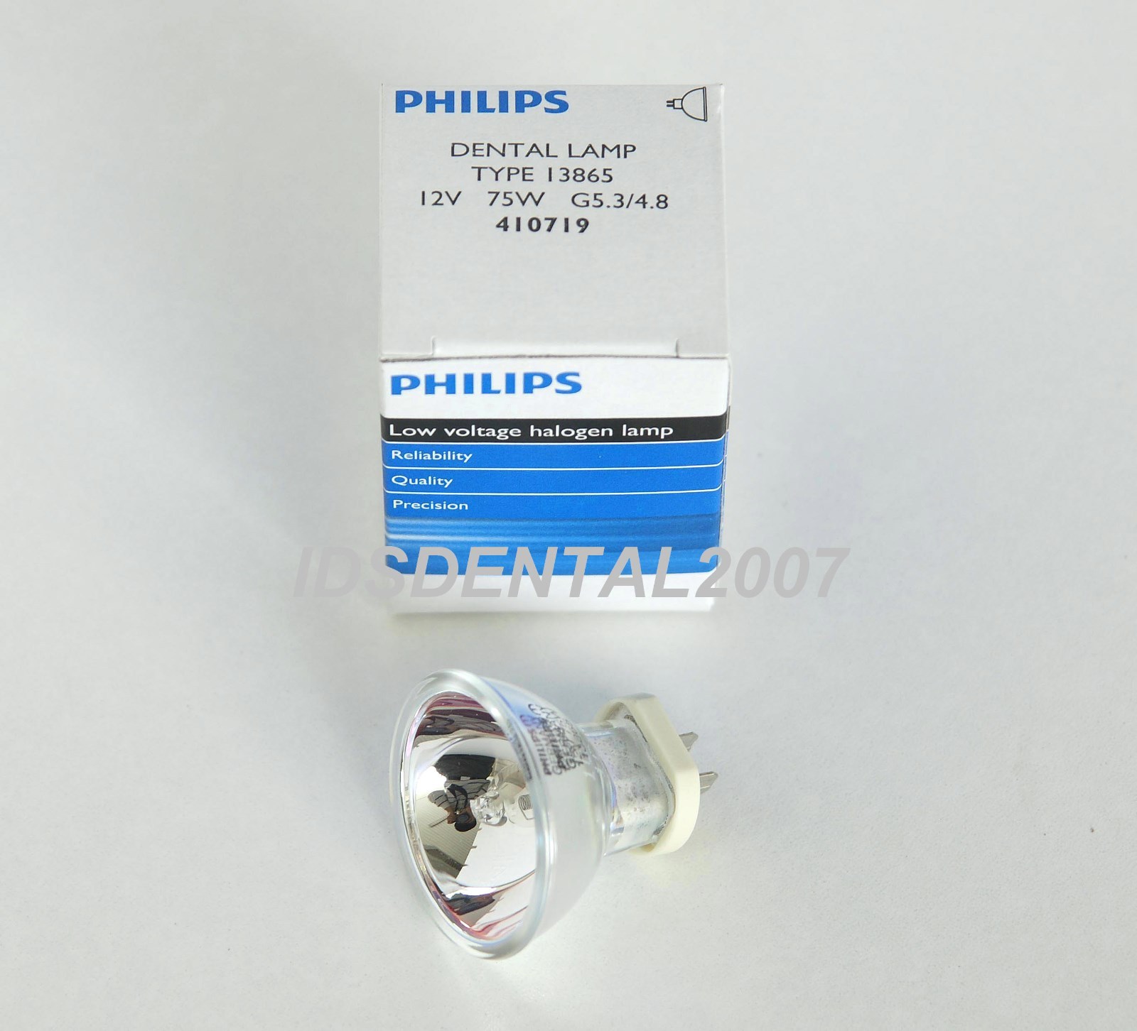 5PCS 12V 75W Halogen Bulb for Dental Curing Light Philips 13865 Made in ...