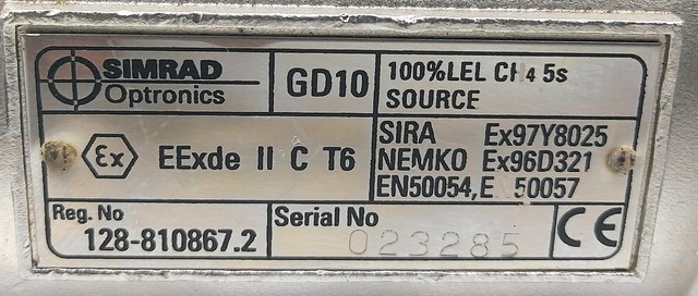 Simrad Optronics GD10 Gas Detector Fire Alarm for sale online | eBay