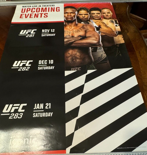 UFC Poster Upcoming Events 281 282 283 | eBay