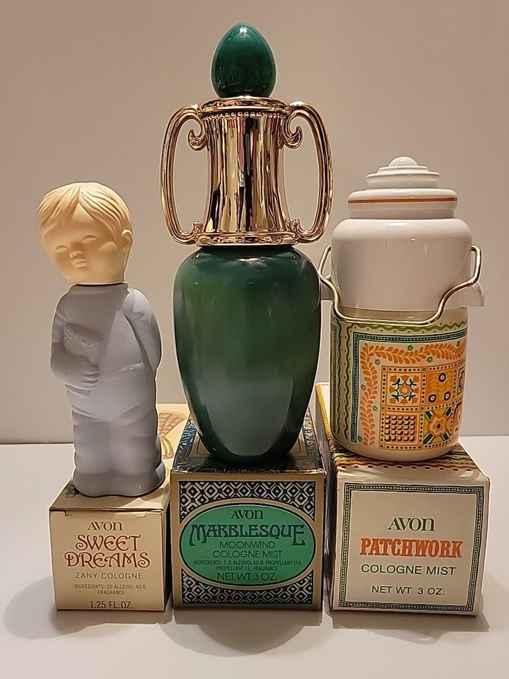 Lot 12 Vintage 70s Avon Collectible Perfume Cologne Bottles Deadstock ...