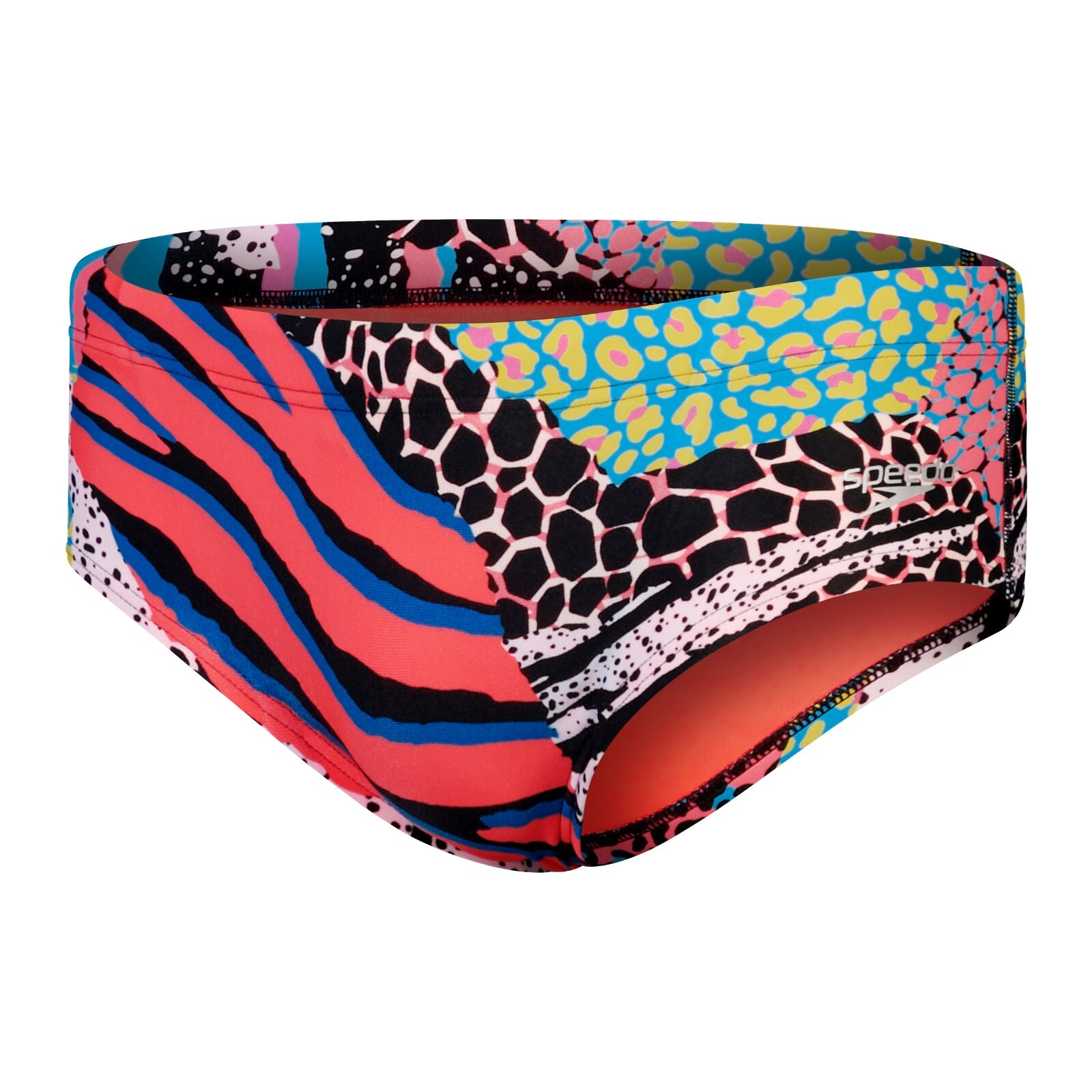 SPEEDO MENS CLUB 13.5cm SWIM BRIEFS.ALLOVER DIGITAL SWIMMING SHORTS ...