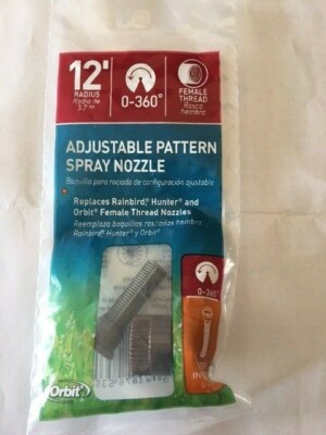 ORBIT 12-Foot Radius, 360 Degree, Adjustable Pattern Spray Nozzle 53583 ...
