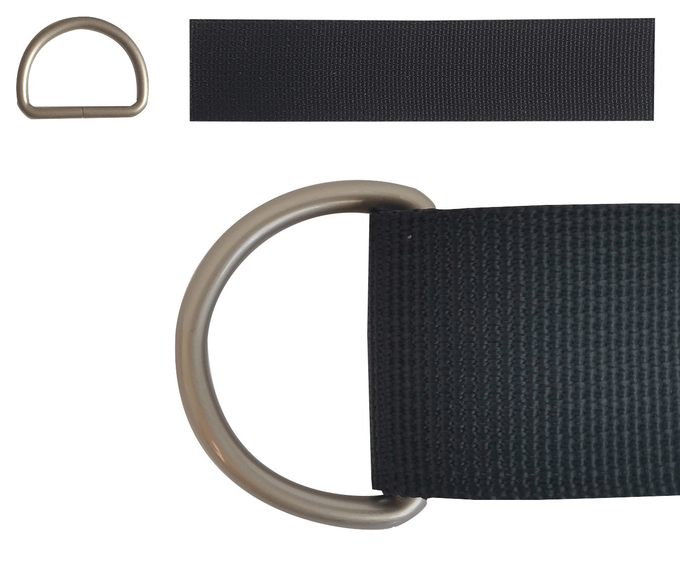 Bag D rings 10 PCS metal 32mm with nylon webbing 10 PCS for bag handbag ...