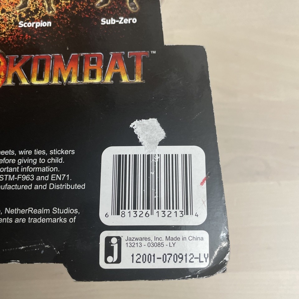 Mortal Kombat JOHNNY CAGE Action Figure - Jazwares 2011 - NEW ...