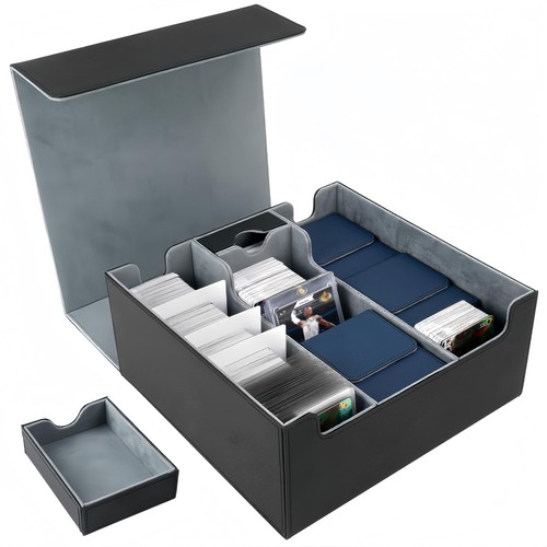 Trading Card Storage Box,2300+ Commander Deck Box,Holds 7 Commander ...