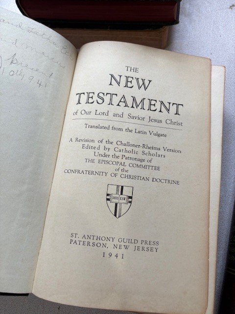 Antique Vintage Lot of Old Bibles & Dictionary See photos for specs | eBay