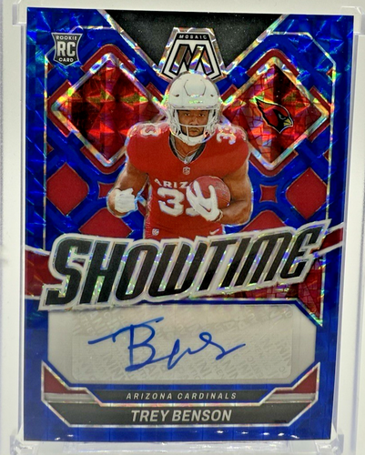 2024 Panini Mosaic - Showtime Signatures Trey Benson #SS-TBN Blue Prizm ...