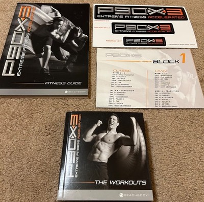P90X3 Extreme Fitness Accelerated 9 Dvd Workout Set + Guide, Calendar ...