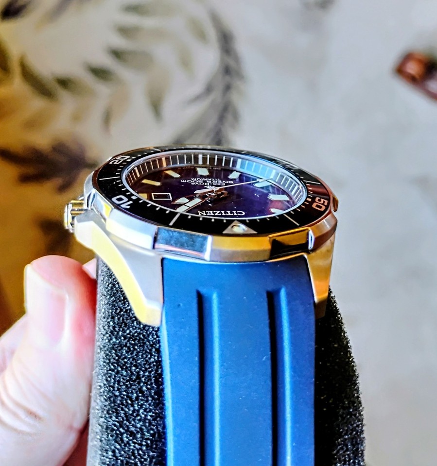 Citizen Eco-Drive 44mm Titanium Blue Men's Promaster Dive Watch BN0201 ...