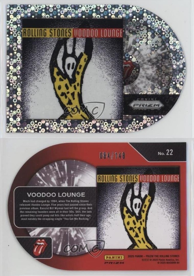 2025 Panini Prizm The Rolling Stones Album Die-Cut Disco /149 Voodoo ...