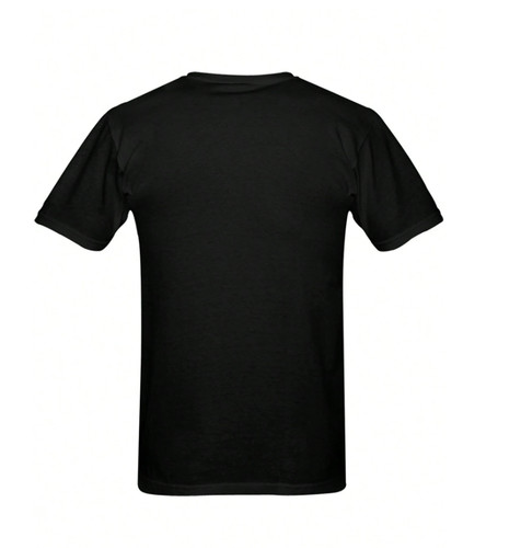 Men'S Casual Crew Neck T-Shirt with "Gyka Blyat" Print - Black Stretch ...