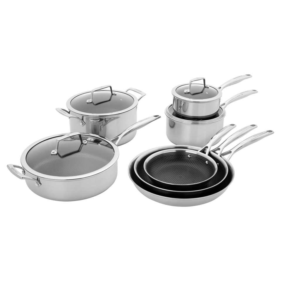 Henckels Paradigm 11–piece Nonstick Stainless Cookware Set, Induction ...