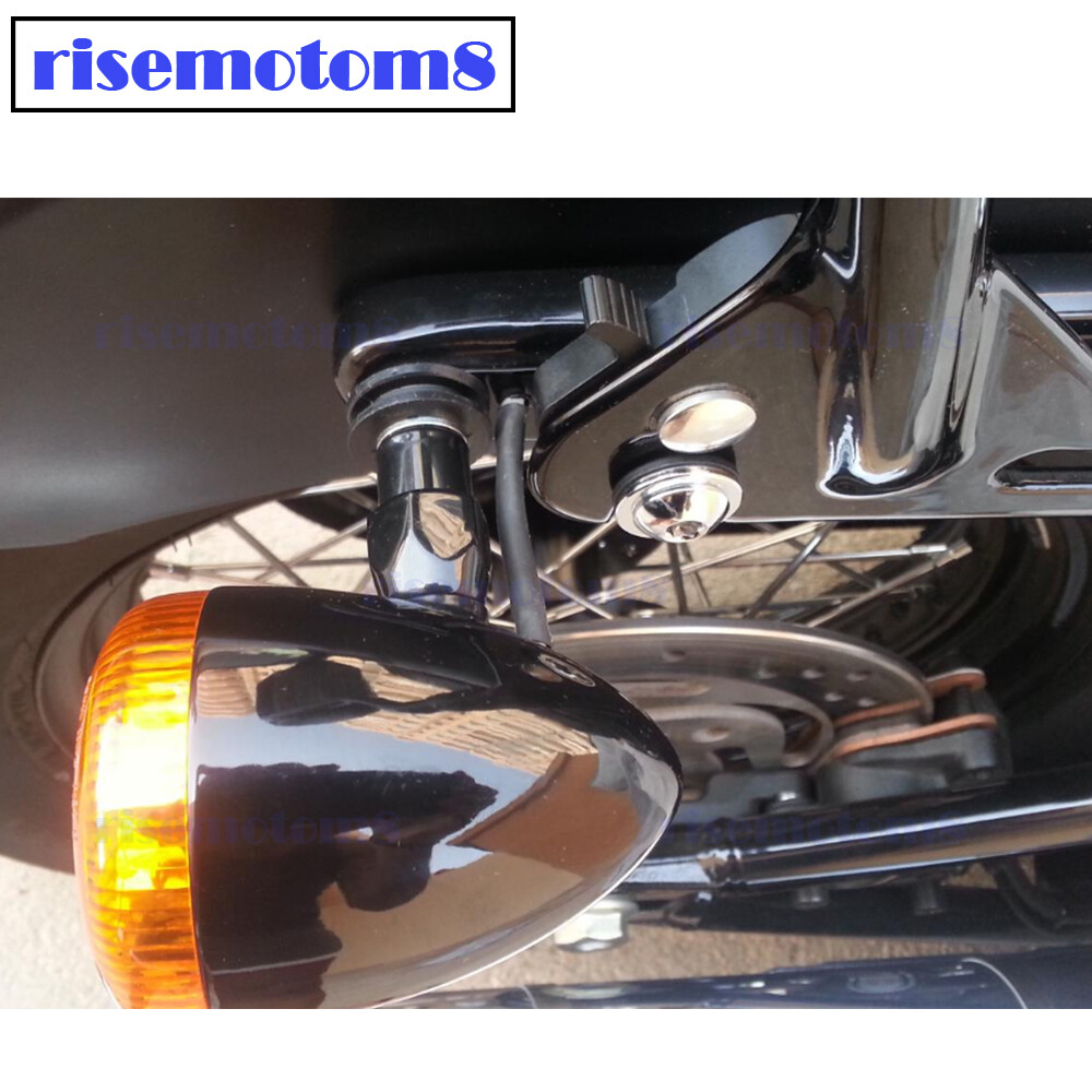Rear Turn Signal light Relocation Mount Kit For Harley Softail Fat Boy ...
