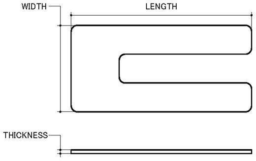 Qty 50 Window Packer 1.5mm x 75mm x 36mm White Plastic Horseshoe ...