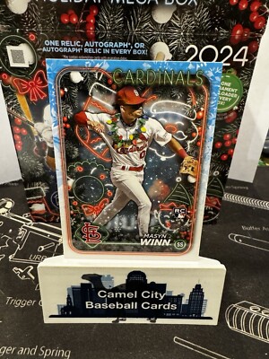 2024 Topps Holiday Masyn Winn Image Variation Lights SP RC STL ...