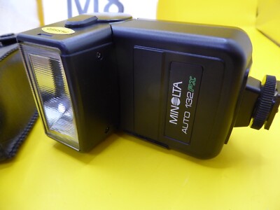 MINOLTA AUTO 132 PX SPEEDLIGHT FLASH - with case - GREAT Condition ...