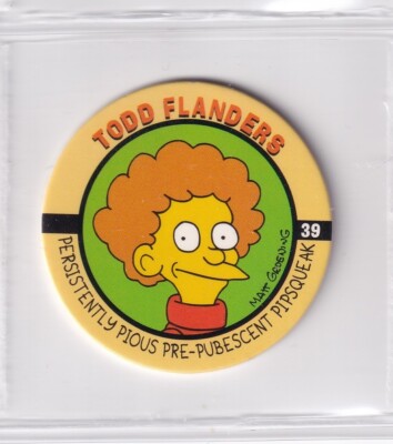 Todd Flanders 1994 The Simpsons Skybox Pog #39 | eBay