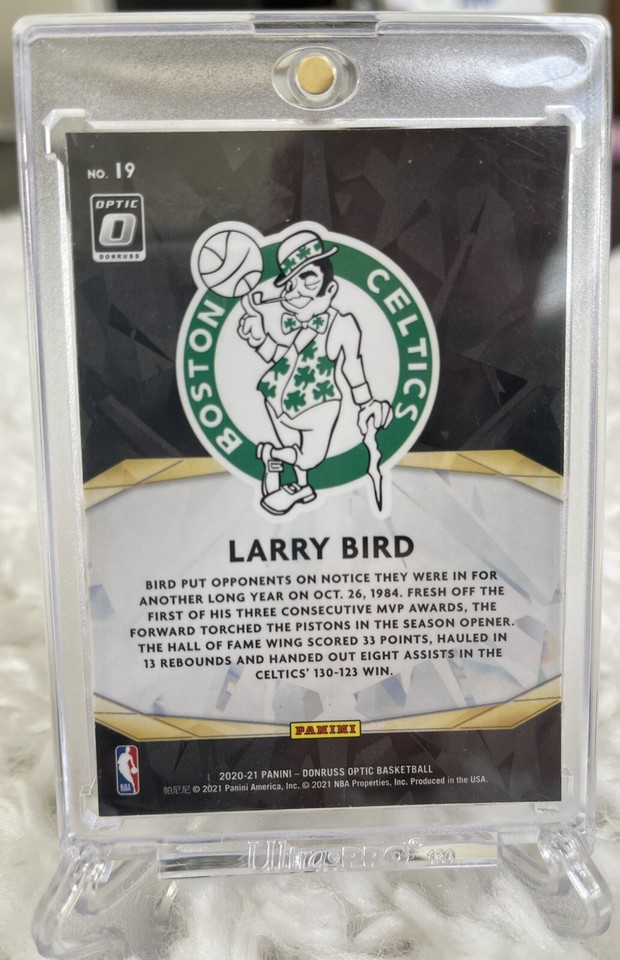 2020-21 Donruss Optic Larry Bird WINNER STAYS #19 Boston Celtics INSERT ...