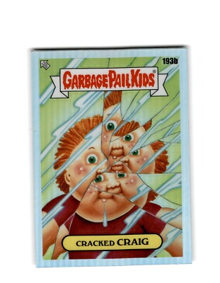 Topps Chrome Garbage Pail Kids Refractor Cracked Craig 193b | eBay