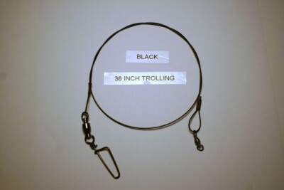 "Whiplash" Titanium Musky / Pike Trolling Leaders. 36 inch | eBay