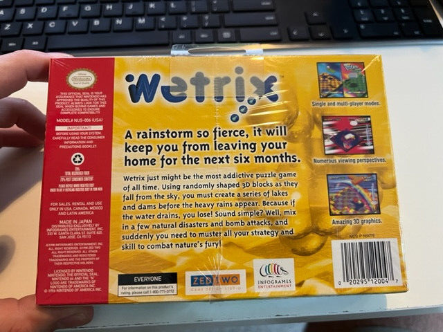 Nintendo 64 N64 Game Wetrix factory by Ocean Official Nintendo for sale ...