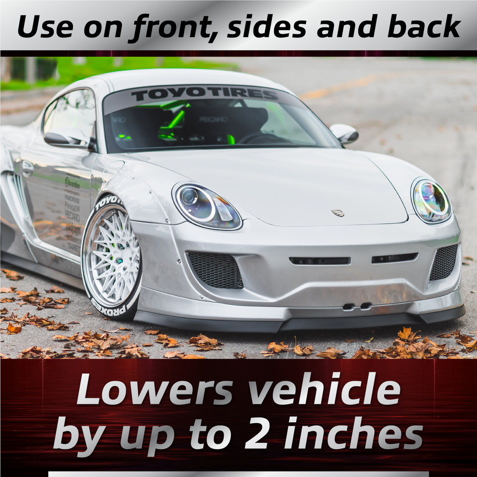 EZ Lip 2-inch Universal Fit Front Splitter PRO Foam Rubber Bumper ...