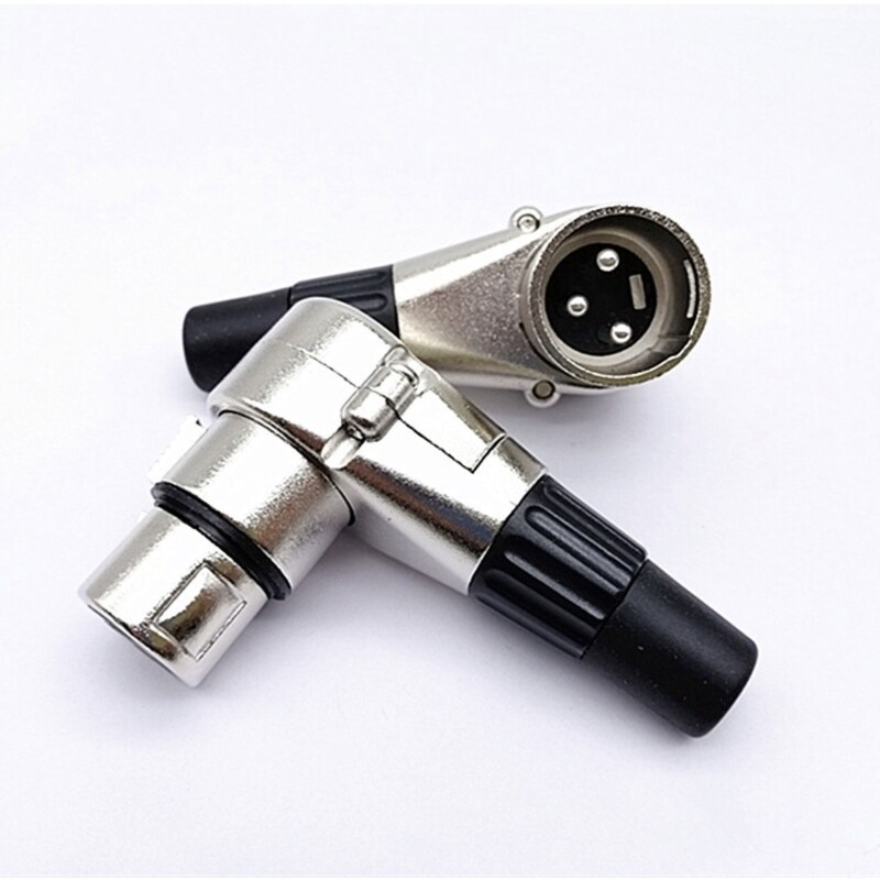MIC Adapter Adjustable Connector 3 Pin Male Female Plugs | eBay