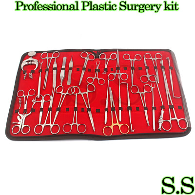 36 Pcs Professional Plastic Surgery Kit Surgical Instruments | eBay