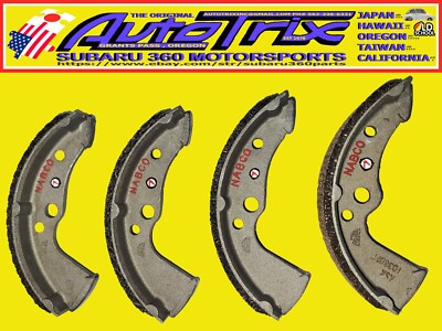 Hi-Performance Brake Shoe Relining Service (8) For Subaru 360 Sedan Van ...