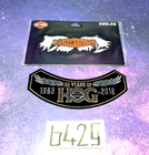 HARLEY DAVIDSON 2 patches 1-Broken wings patch&HOG patch 1983-2018 Sew ...