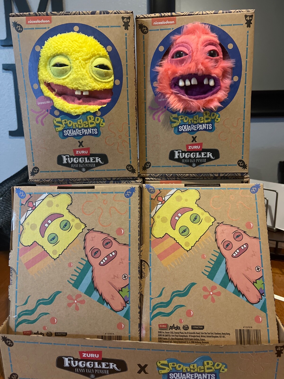 In-Hand! Free Shipping! SET OF 2 x Fuggler SpongeBob Square Pants ...