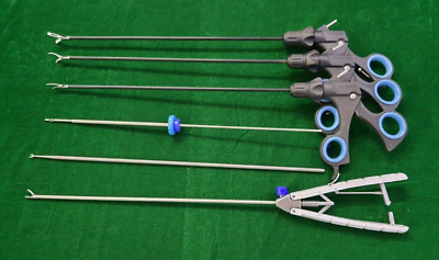 6pc Laparoscopic Training Kits 5mmx330mm Endoscopy Surgical Instruments ...