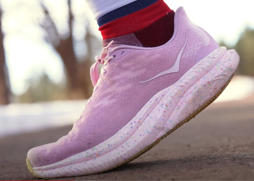 Original Women's HOKA ONE ONE MACH 6 Running Shoes Pink Twilight ...