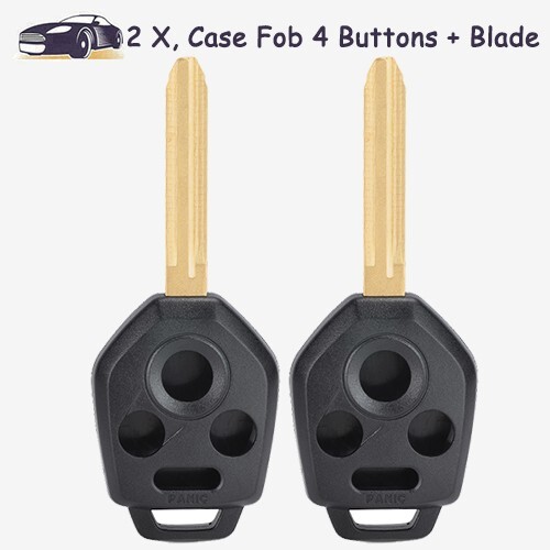 2 X Remote Key Case Shell Keyway B110 for Subaru Forester Legacy ...