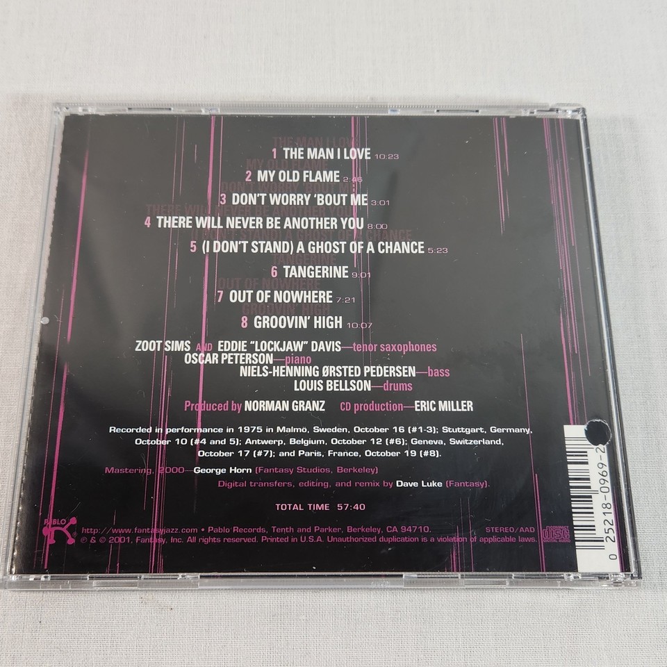 Zoot Sims /Eddie Lockjaw Davis - The Tenor Giants (CD 2001) Sax Bop ...