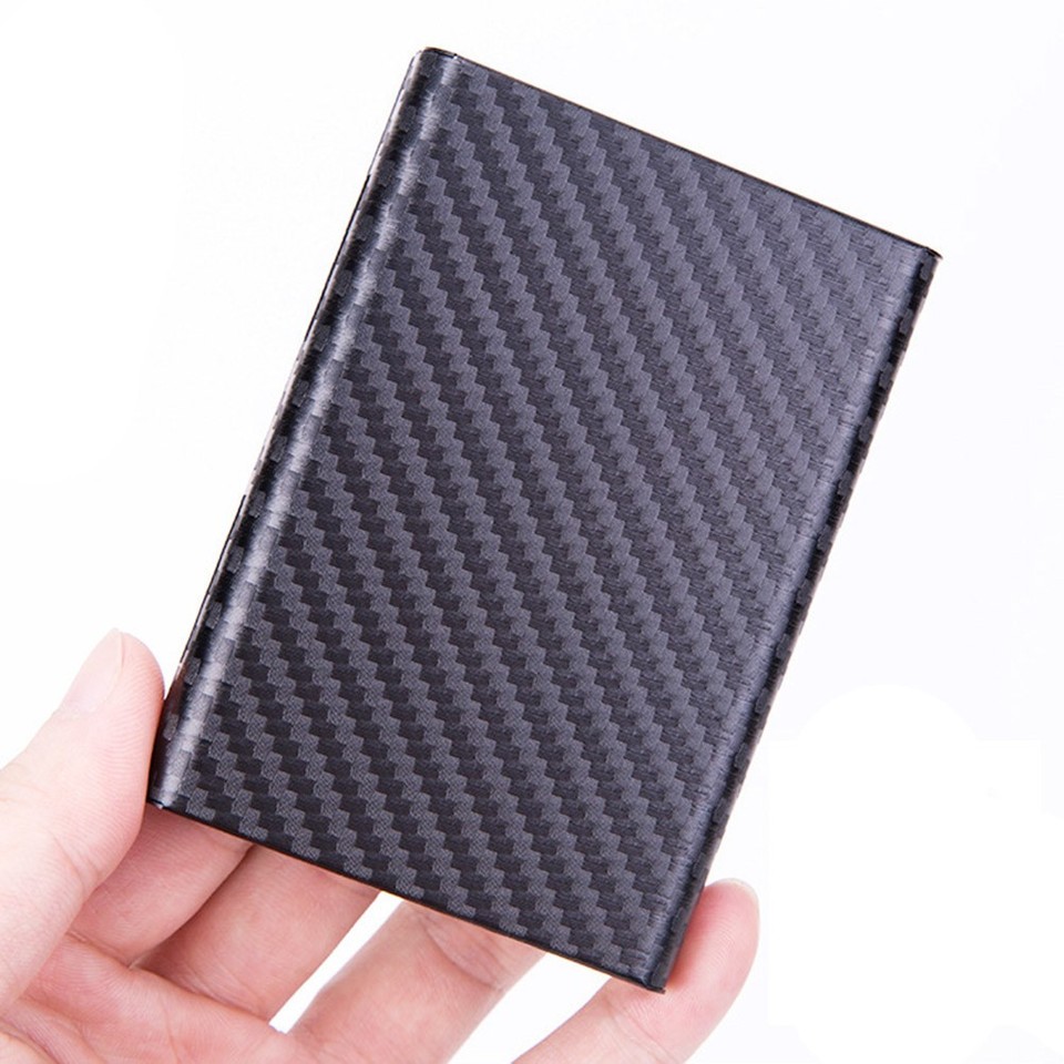 Wallet Credit Card Holder Stainless Steel Anti Theft Anti Degaussing ...