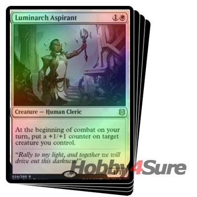 Foil Luminarch Aspirant X4 M/NM Magic: The Gathering MTG Zendikar ...