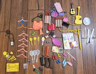 Vintage Barbie Doll Accessories Mixed Lot Hangers Shoes Phones 1960 ...