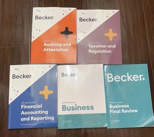 Becker CPA Textbooks - FAR, REG, AUD, BUSINESS - 2022, 2024 Textbooks ...