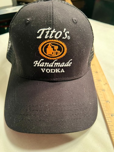 Tito's Vodka Hat Cap Black One Size Adjustable Strapback | eBay