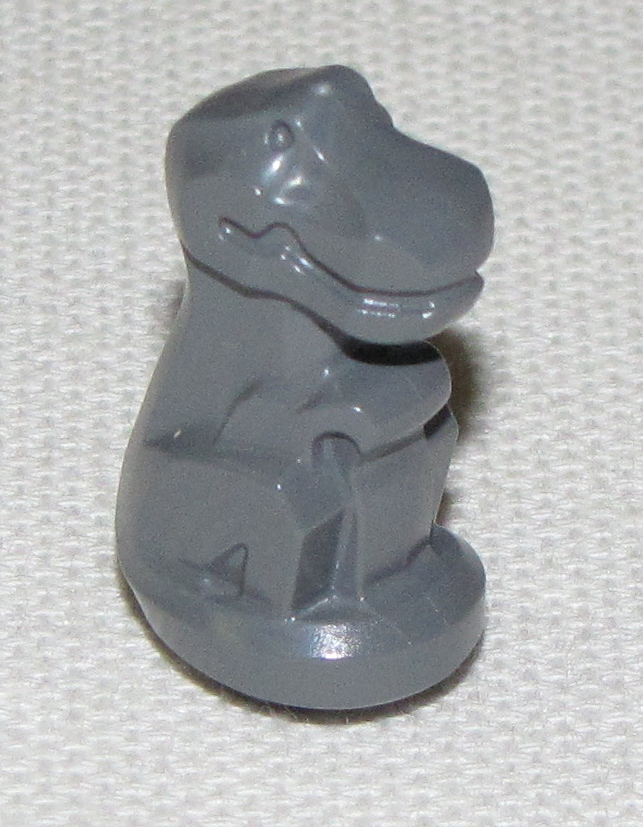 LEGO NEW DARK BLUISH GREY DINOSAUR ANIMAL FIGURE BABY T-REX DINO PIECE ...