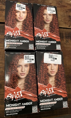 (4) Splat Midnight Kit Semi Permanent Hair Color Midnight Amber | eBay