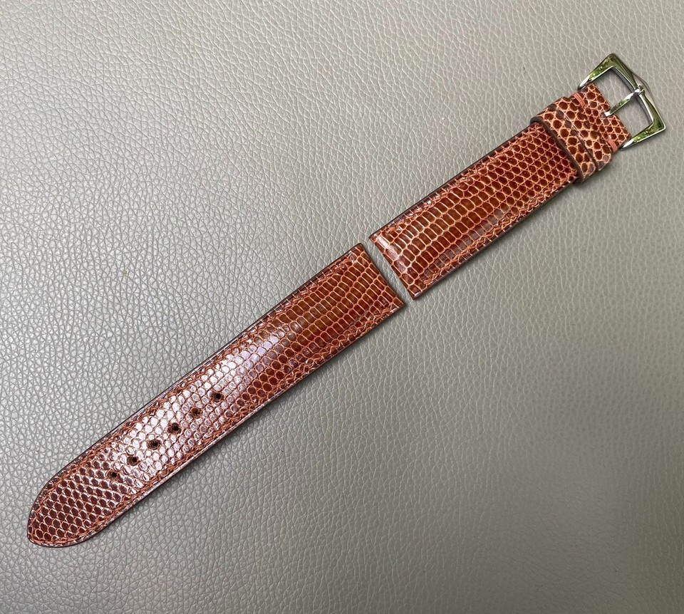 Genuine Lizard Leather Watch Strap Band Size 14 16 17 18 19 20 21 22 23 ...