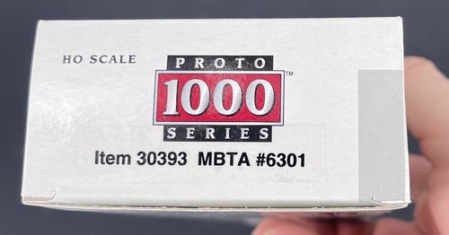 HO LIFE LIKE PROTO 1000 30393 BUDD RDC LOCOMOTIVE MBTA # 6301 New In ...