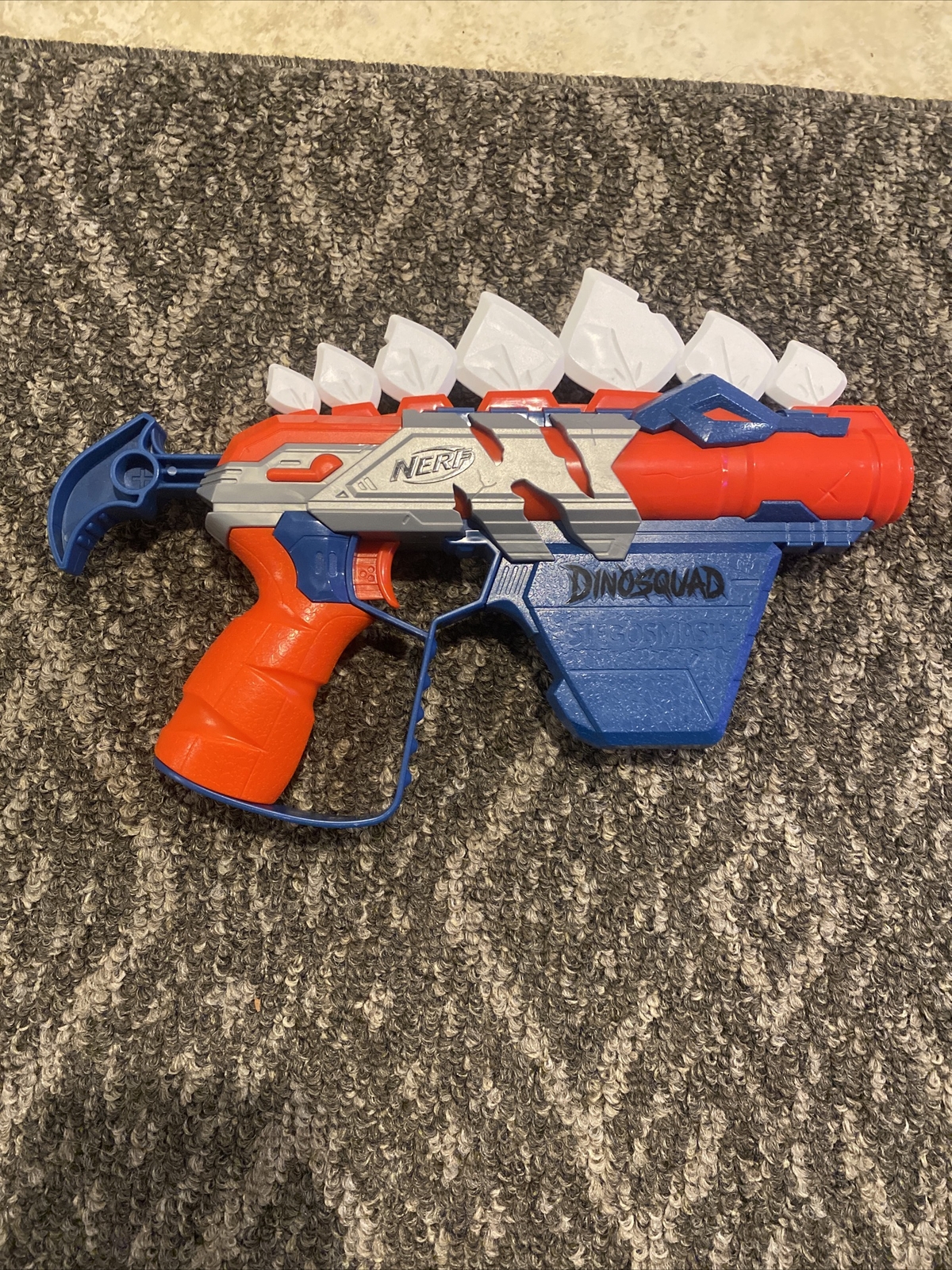 Nerf Dinosquad Stego-Smash Dino Dart Blasting Blaster Gun | eBay