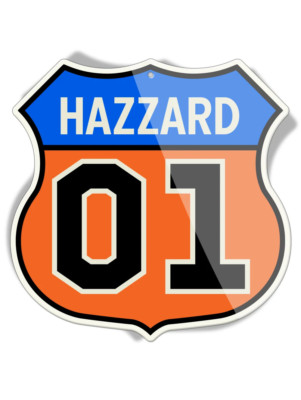 Dukes of Hazzard - 01 Hazzard Shield Shape - Aluminum Sign | eBay