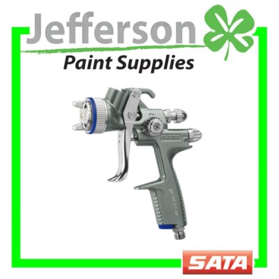 Genuine SATA 100 B F RP 1.6mm Spray Gun with 600ml Quick Release Pot ...